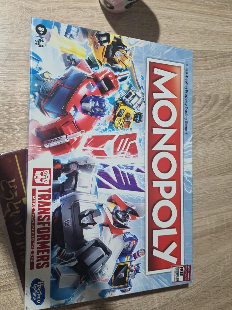 Transformer Monopoly special edition game kids hasbro, Hobbies & Toys ...