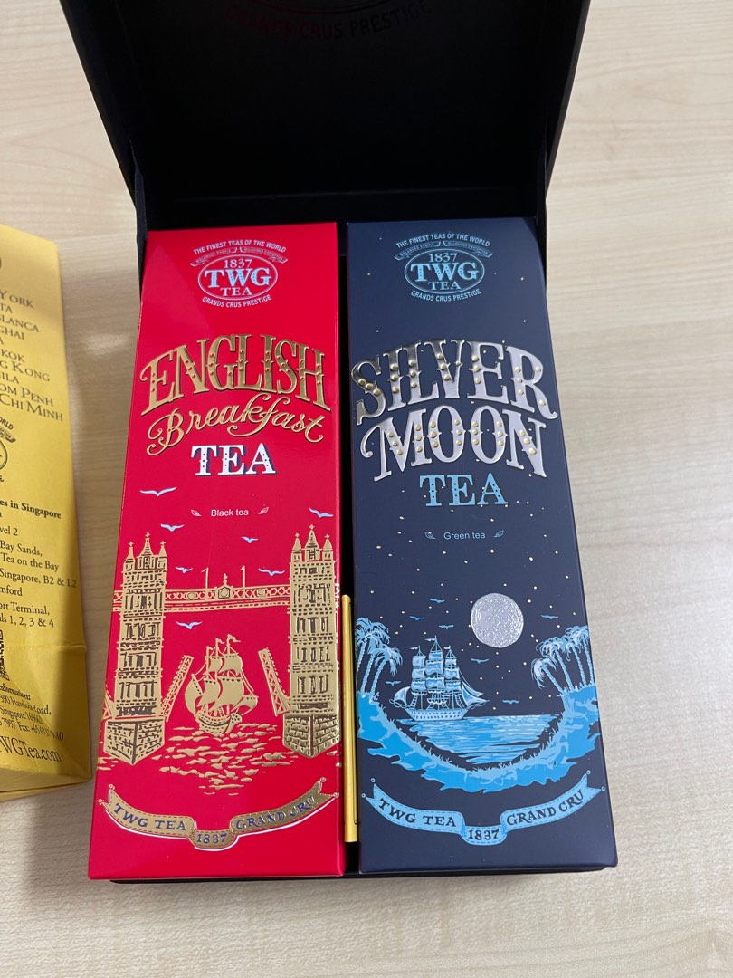 TWG tea gift pack of 2 sealed cans of high end tea, Food & Drinks, Gift ...