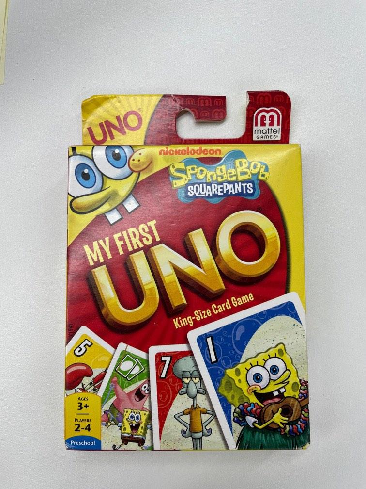 UNO SpongeBob, 興趣及遊戲, 玩具 & 遊戲類 - Carousell