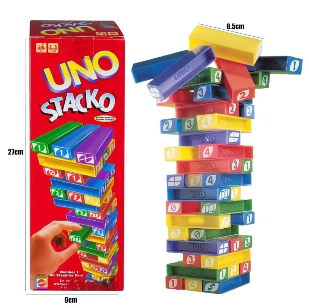 Uno Stacko Play Uno In A Jenga Way, Hobbies & Toys, Toys & Games on ...