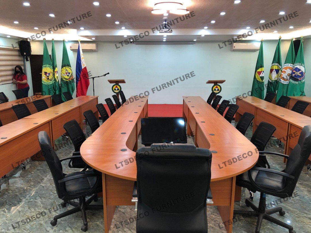 U-SHAPE CONFERENCE TABLE LAMINATED FINISH TYPE OFFICE FURNITURE ...