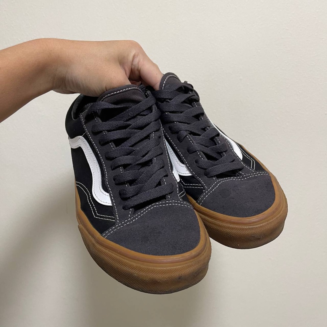 vans gum style 36 obsidian black, Men's Fashion, Footwear, Casual shoes ...