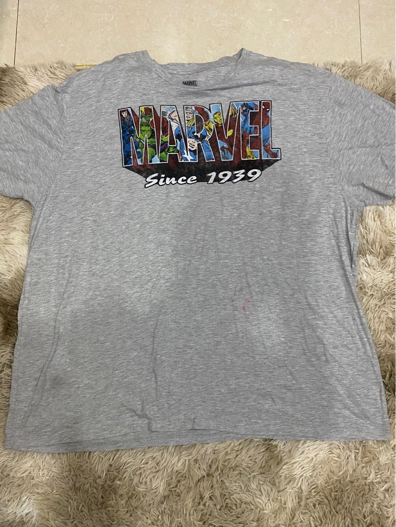 Vintage Marvel Full Logo Comic Tshirt, Men's Fashion, Tops & Sets ...