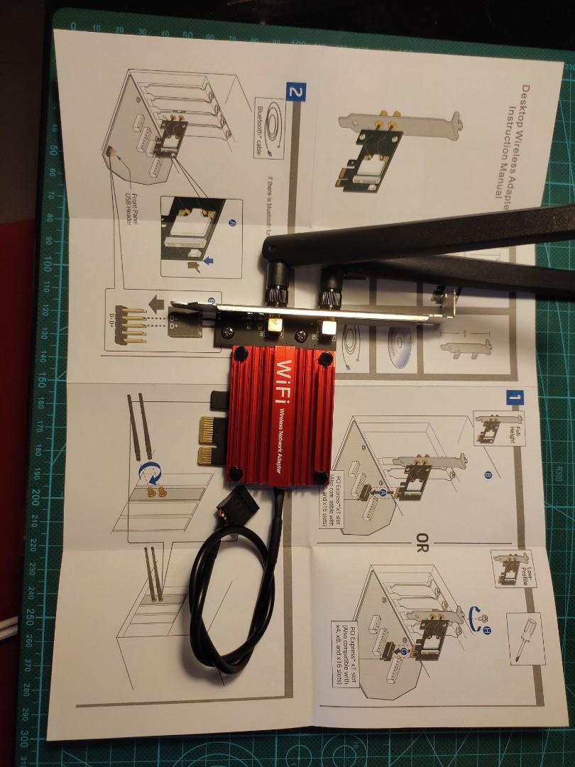 WIFI 6E AX6000 Tri-Band 802.11AX PCIe card Intel AX210NGW Chipset ...