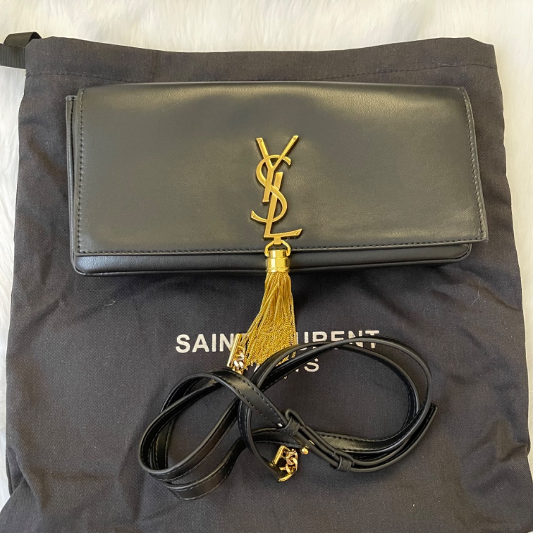 YSL KATE MONOGRAMME LEATHER 3 WAY CLUTCH BAG, Luxury, Bags & Wallets on ...
