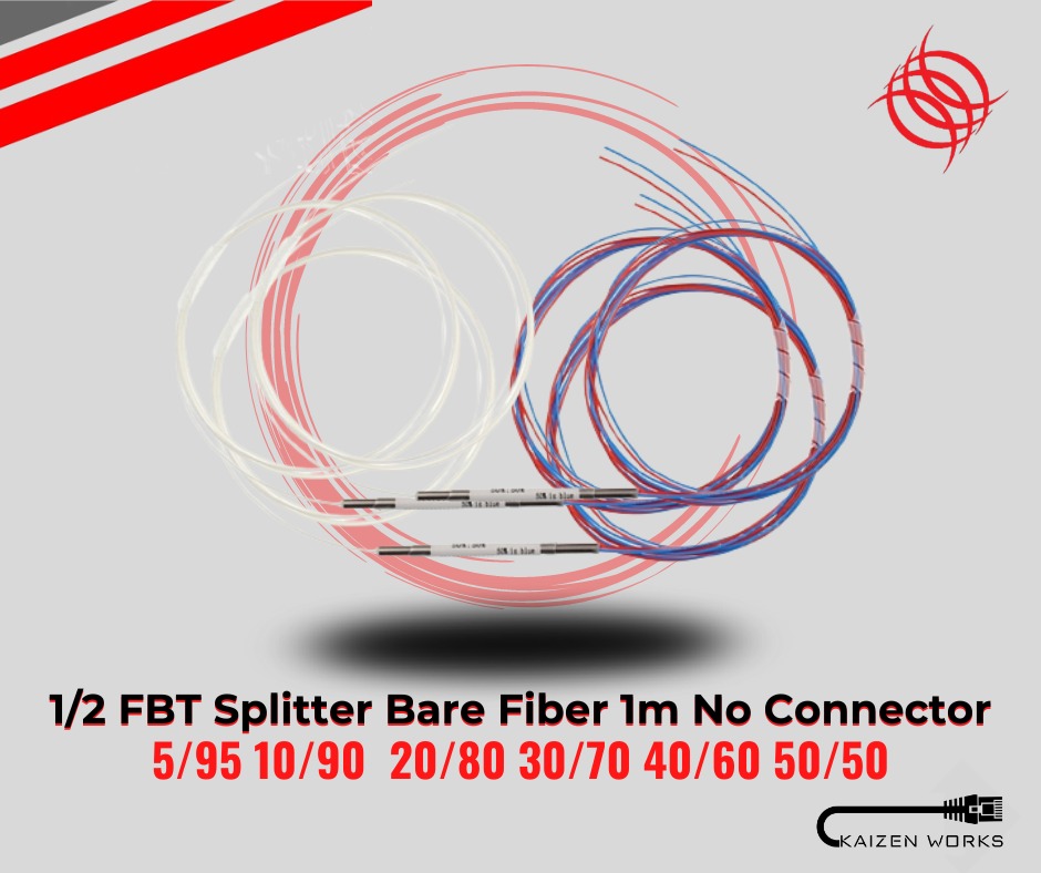 1/2 FBT Splitter Bare Fiber 1m No Connnector, Computers & Tech, Office ...