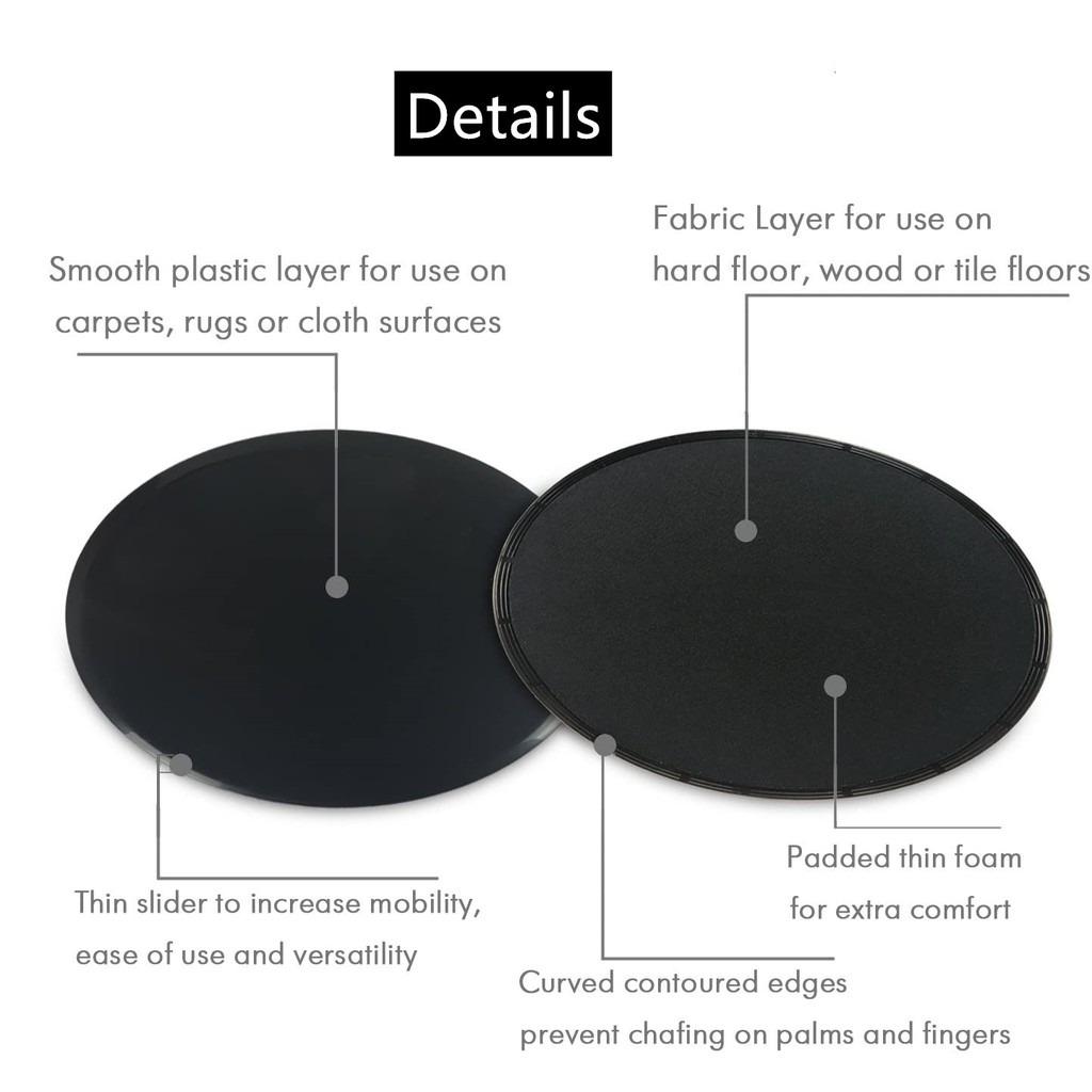 2pcs Slider Sliders Fitness Equipment Floor Sliders Exercise Core ...