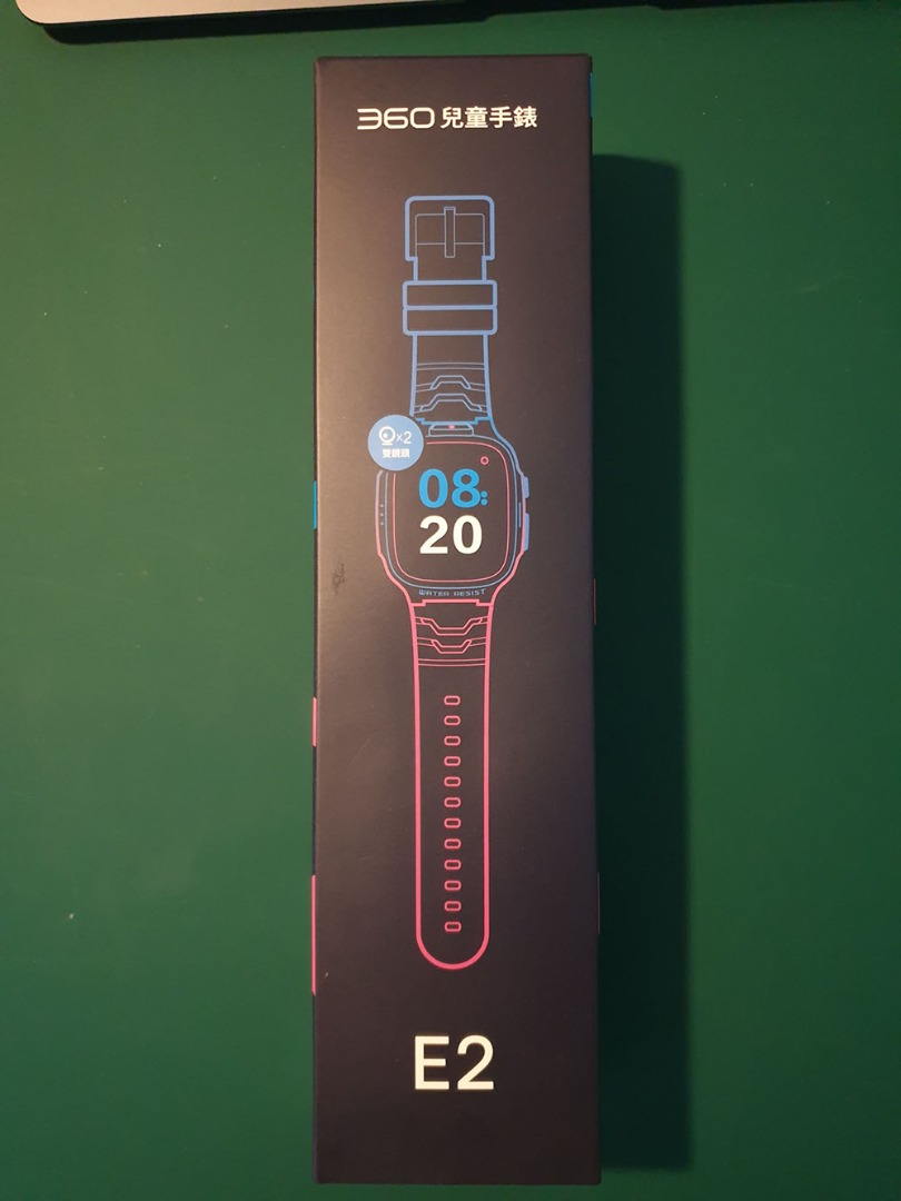 【全新】360兒童手錶E2 台灣版 (水柱藍), 家具及居家用品, 安全及門鎖 , 安全系統及閉路電視在旋轉拍賣