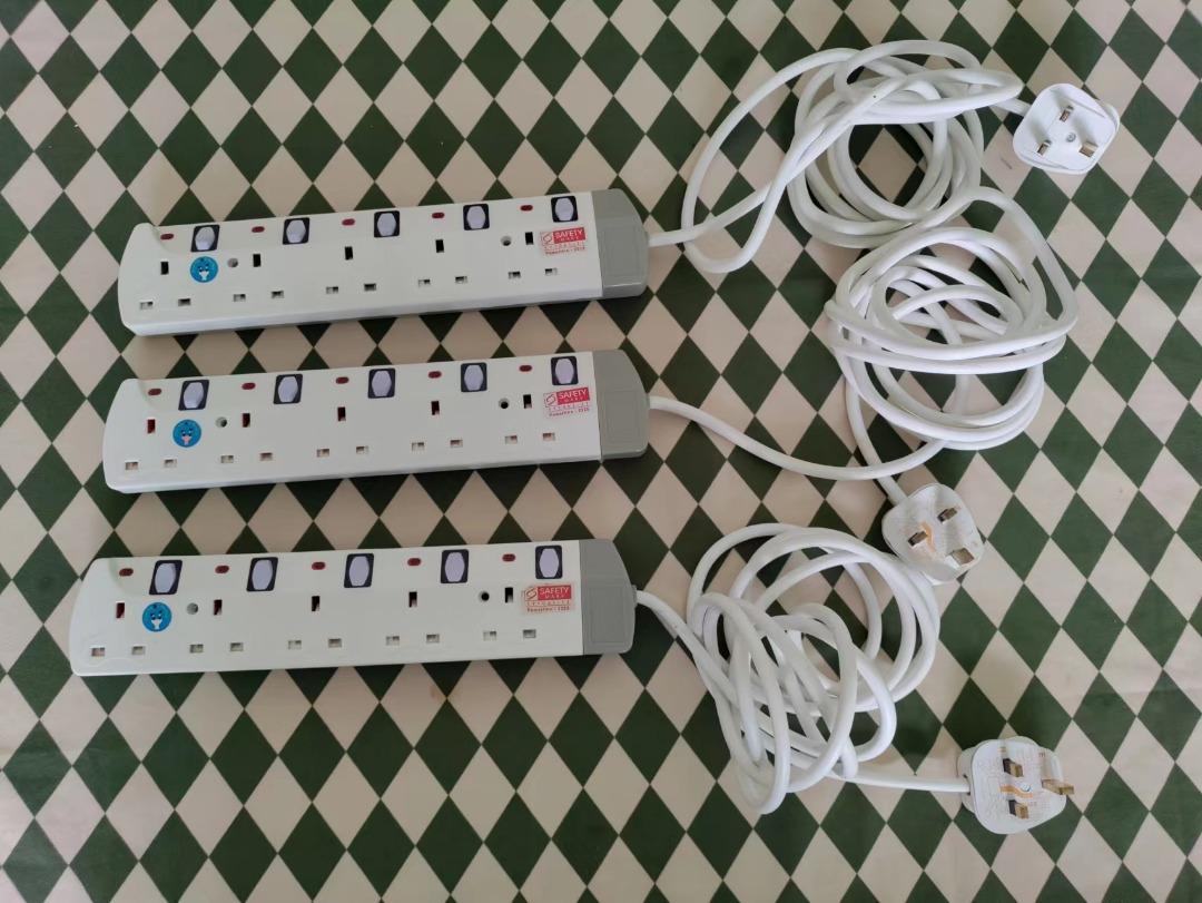 Power socket extension cords (5 ways ), TV & Home Appliances ...