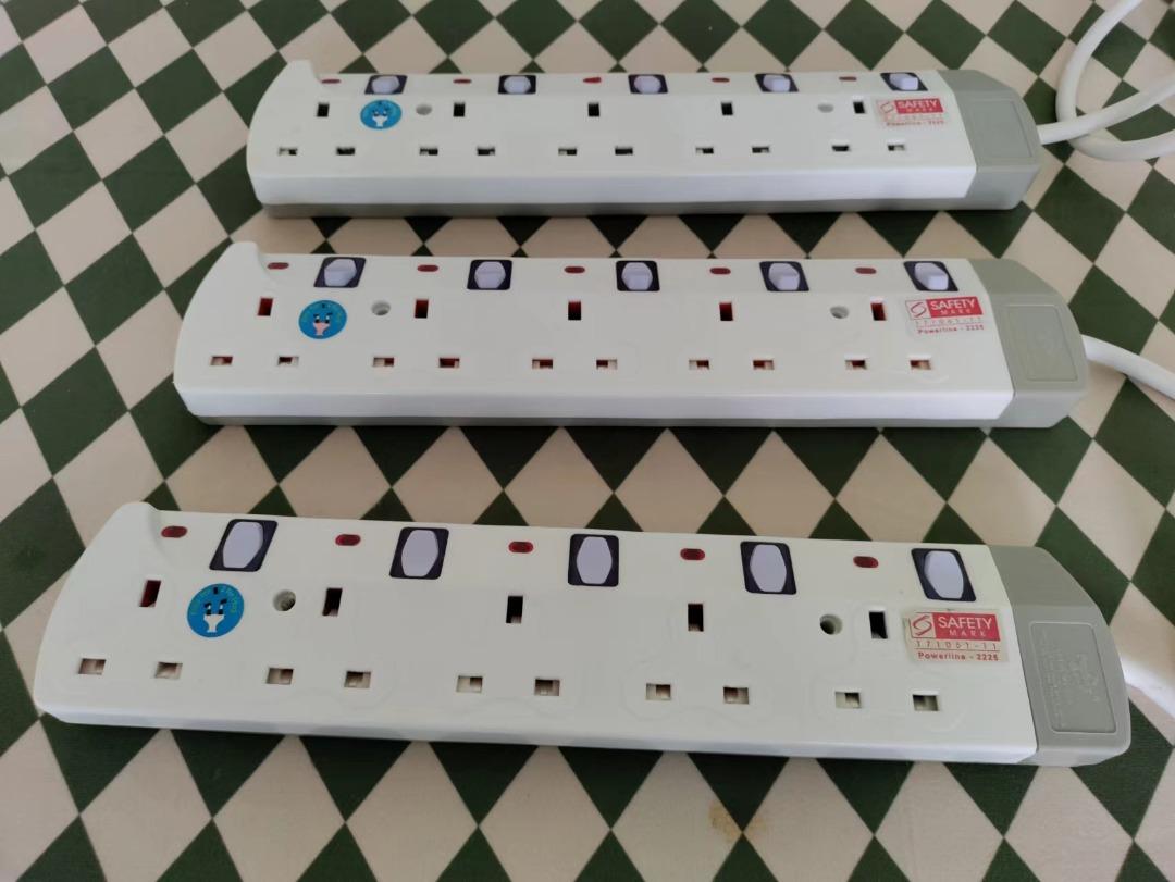 Power socket extension cords (5 ways ), TV & Home Appliances ...