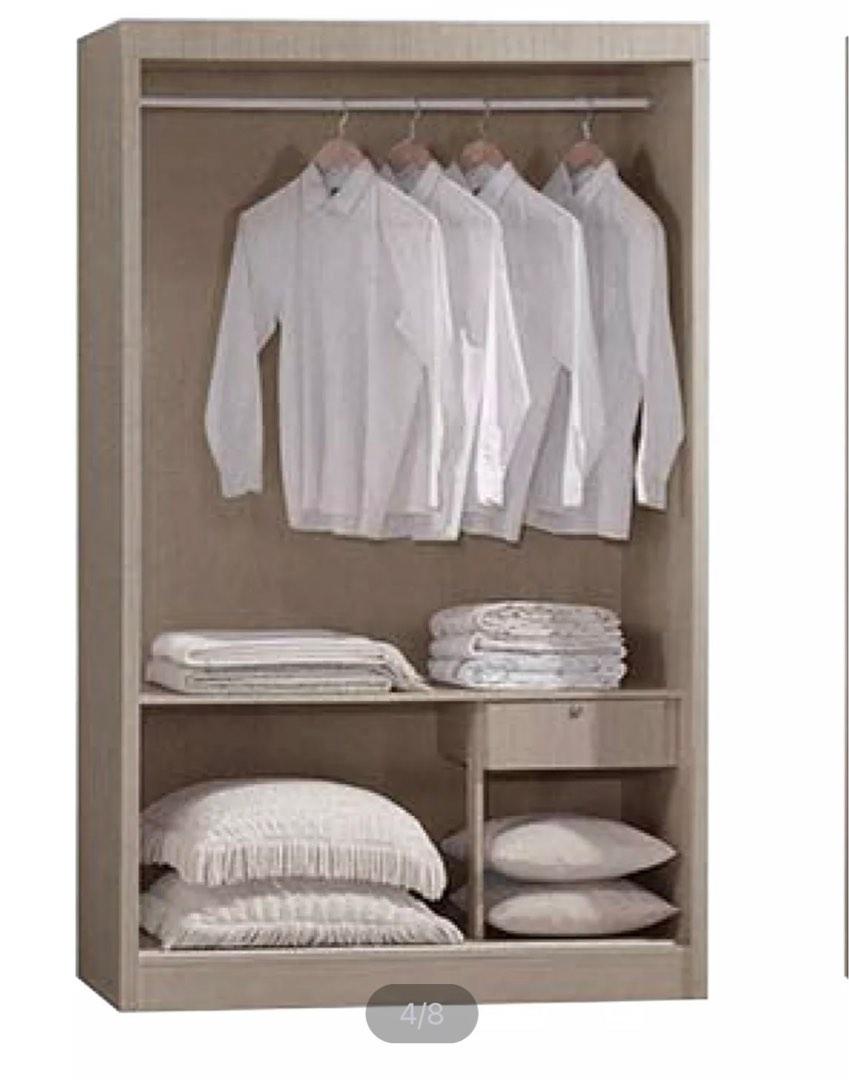 4 feet sliding door wardrobe, Furniture & Home Living, Furniture ...