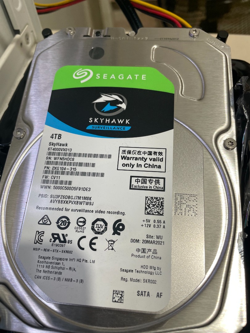 4TB HDD Seagate Skyhawk Surveillance 3.5 Hard Disk Drive | Hard Drive ...