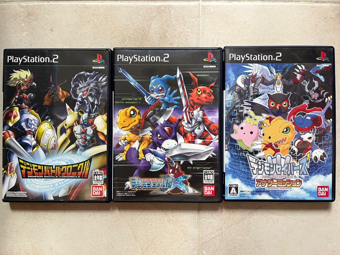 日版 PS2 DIGIMON BATTLE CHRONICLE DIGIMON SAVERS ANOTHER MISSION DIGIMON ...