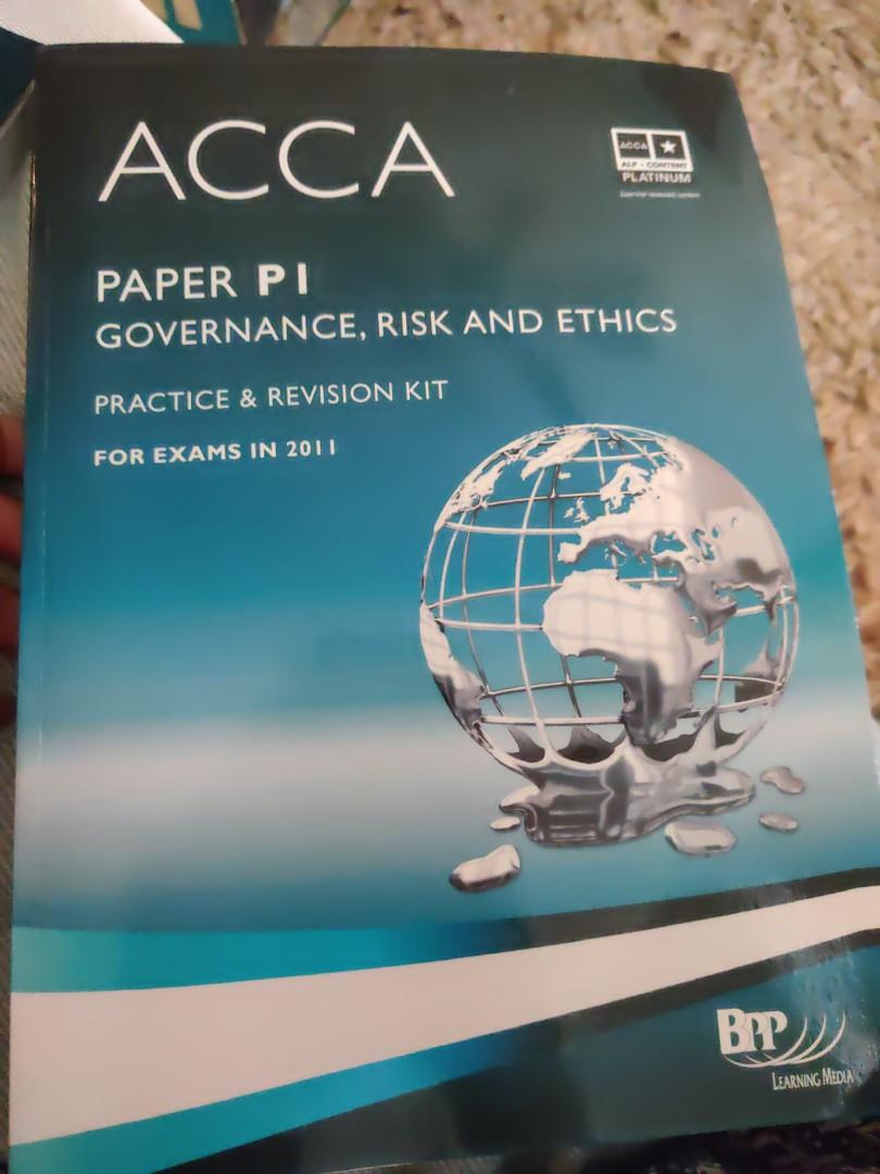ACCA Paper P1 - Governance, Risk and Ethics (2011 version ), Hobbies ...