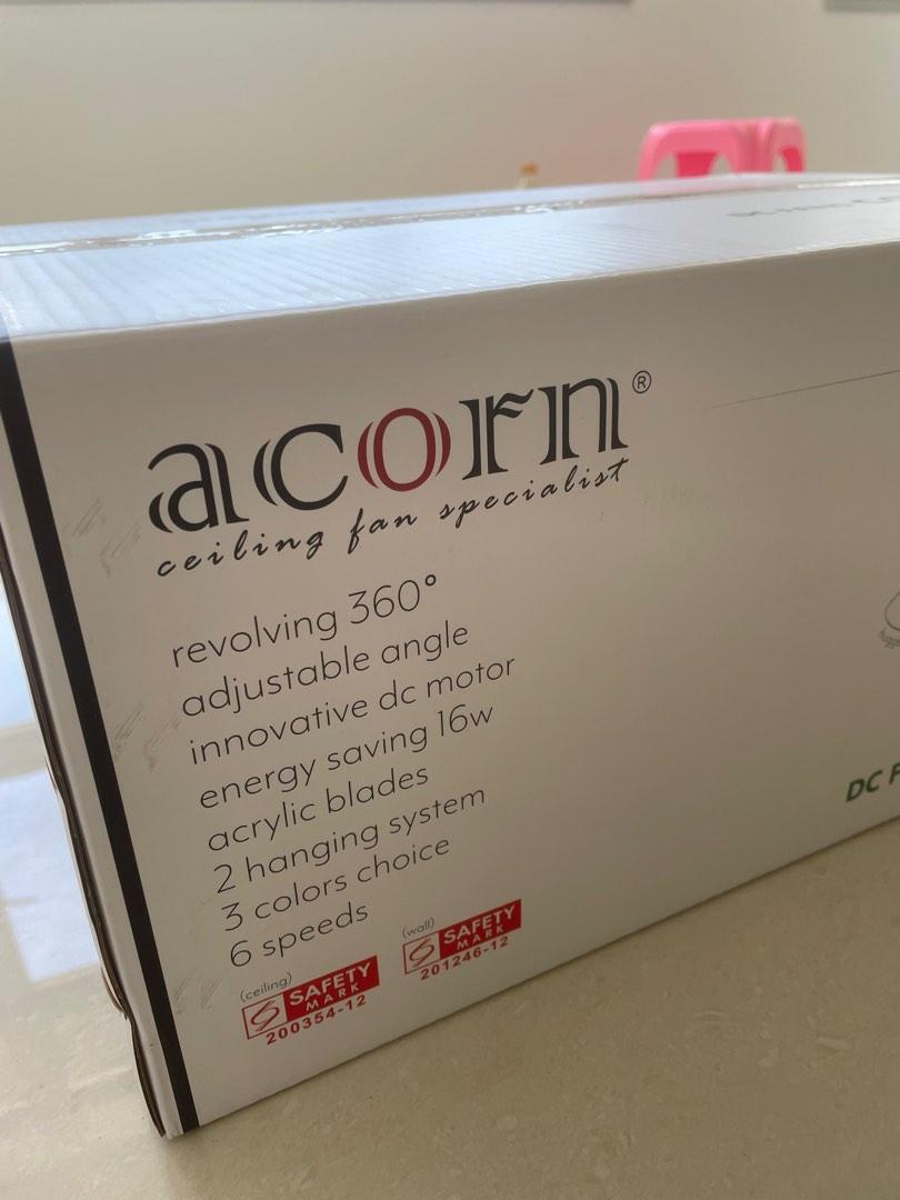 Corner Fan, Acorn, DC360 White, Furniture & Home Living, Lighting ...