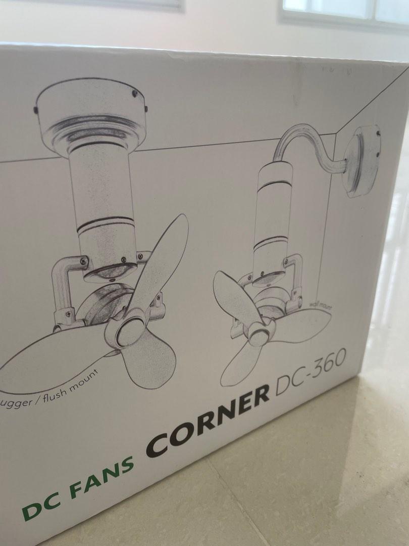 Corner Fan, Acorn, DC360 White, Furniture & Home Living, Lighting ...