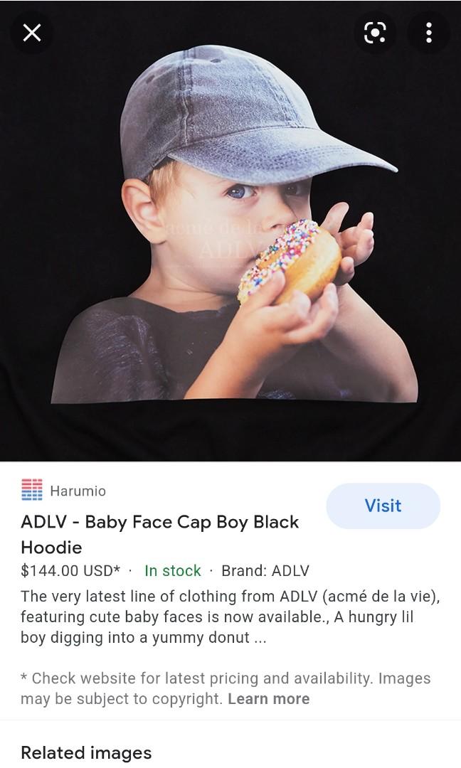 ADLV boy cap donut, Women's Fashion, Tops, Shirts on Carousell