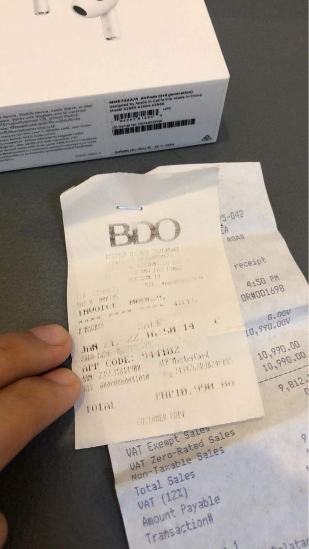 Airpods gen 3 LEFT POD ONLY (with original receipt), Audio, Earphones ...