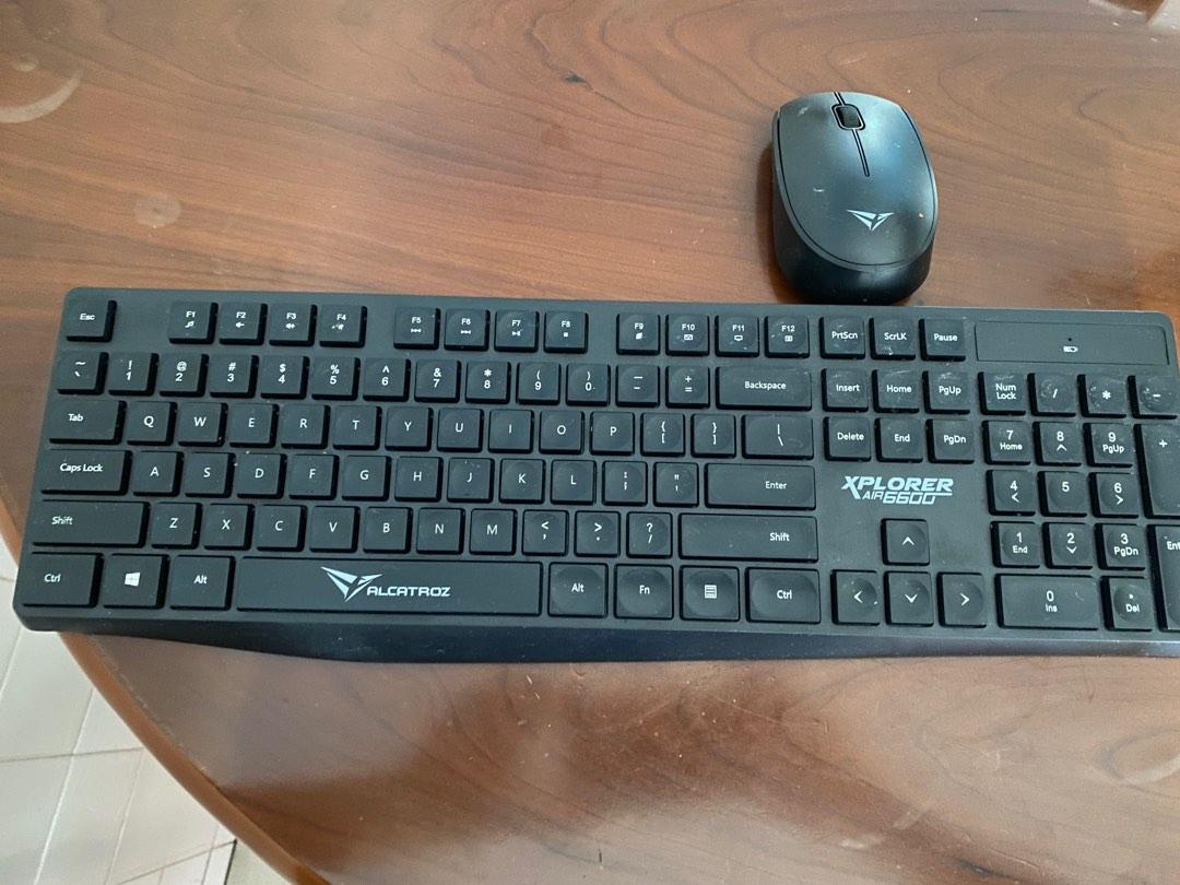Alcatroz Xplorer Air 6600 Wireless Keyboard and Mouse Combo (Black ...