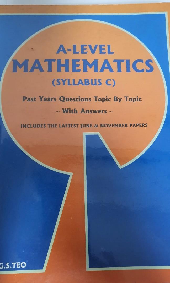 A-level Mathematics Past Year Questions, Hobbies & Toys, Books ...
