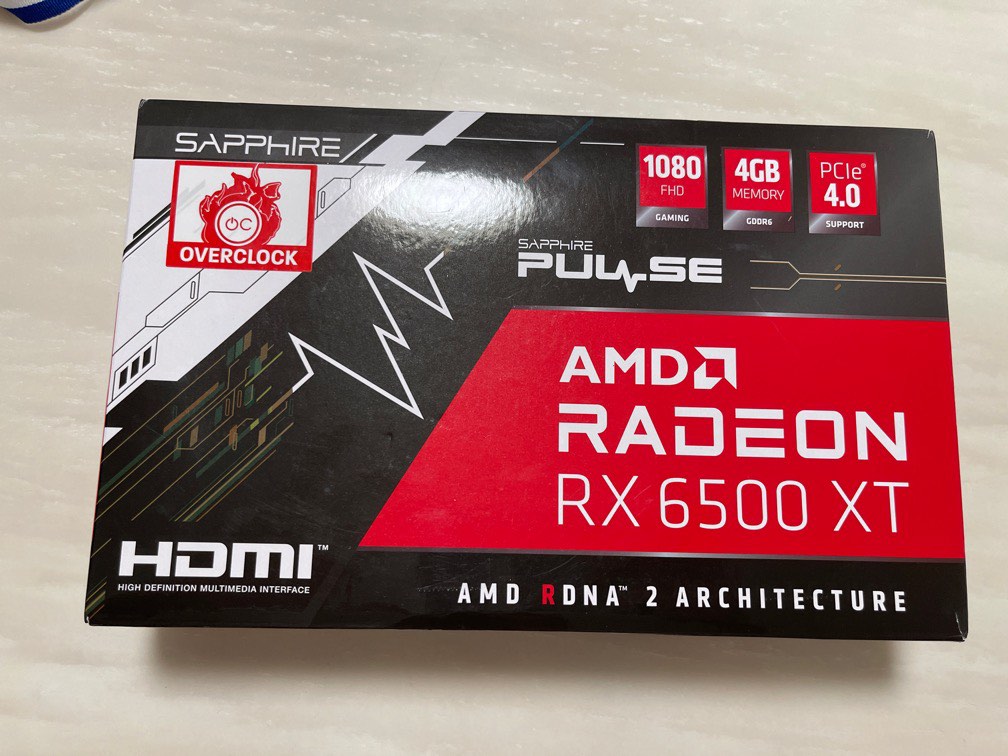 AMD Radeon RX6500XT 4GB 1080FHD Sapphire Pulse, Computers & Tech, Parts ...