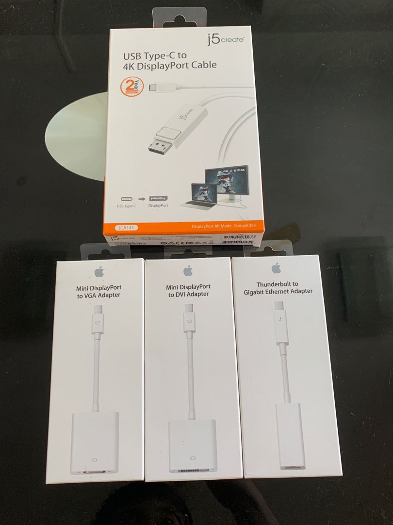 Apple Original Adapter Mini DisplayPort VGA Thunderbolt Gigabit ...
