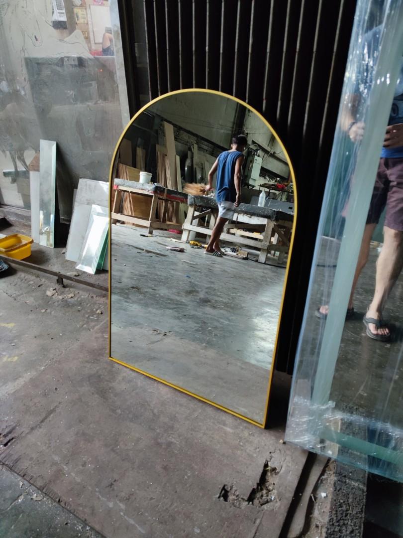 Arc mirror with frame, Furniture & Home Living, Home Decor, Mirrors on ...