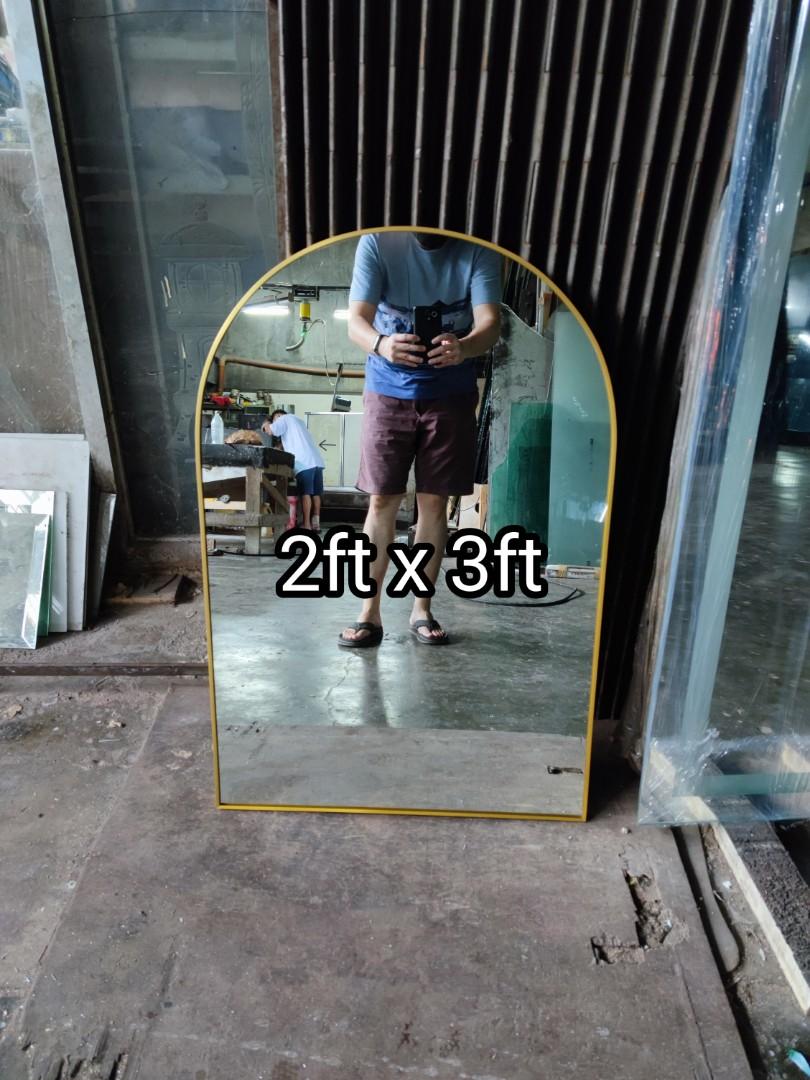 Arc mirror with frame, Furniture & Home Living, Home Decor, Mirrors on ...