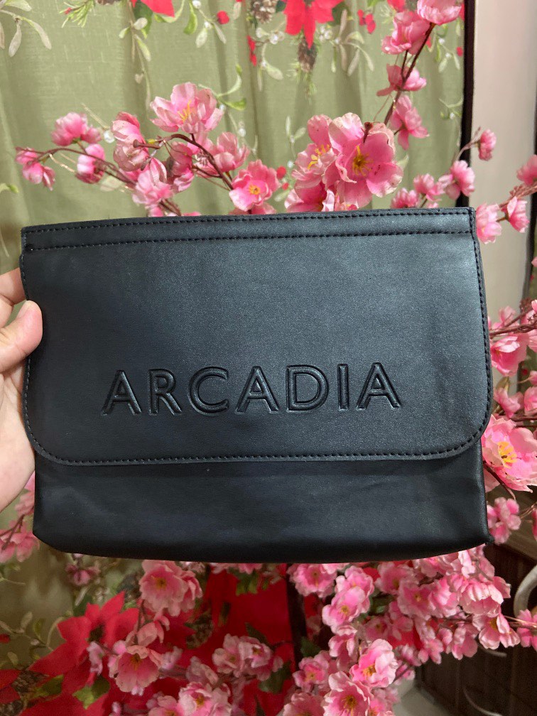 ARCADIA Leather Pouch/Sling Bag, Women's Fashion, Bags & Wallets ...