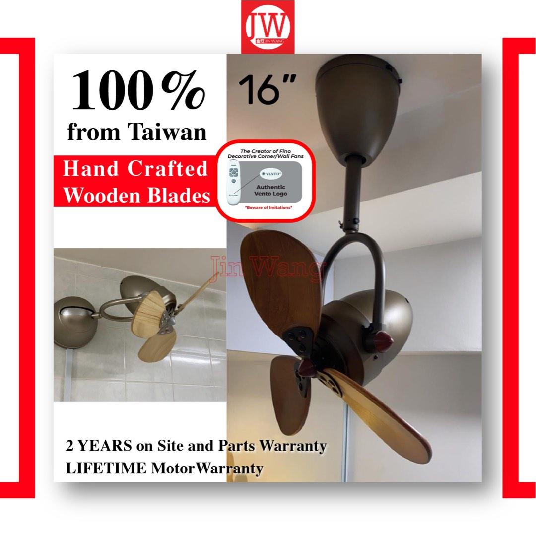 Wall DC Motor Ceiling Fan with Remote Control, Furniture & Home Living ...