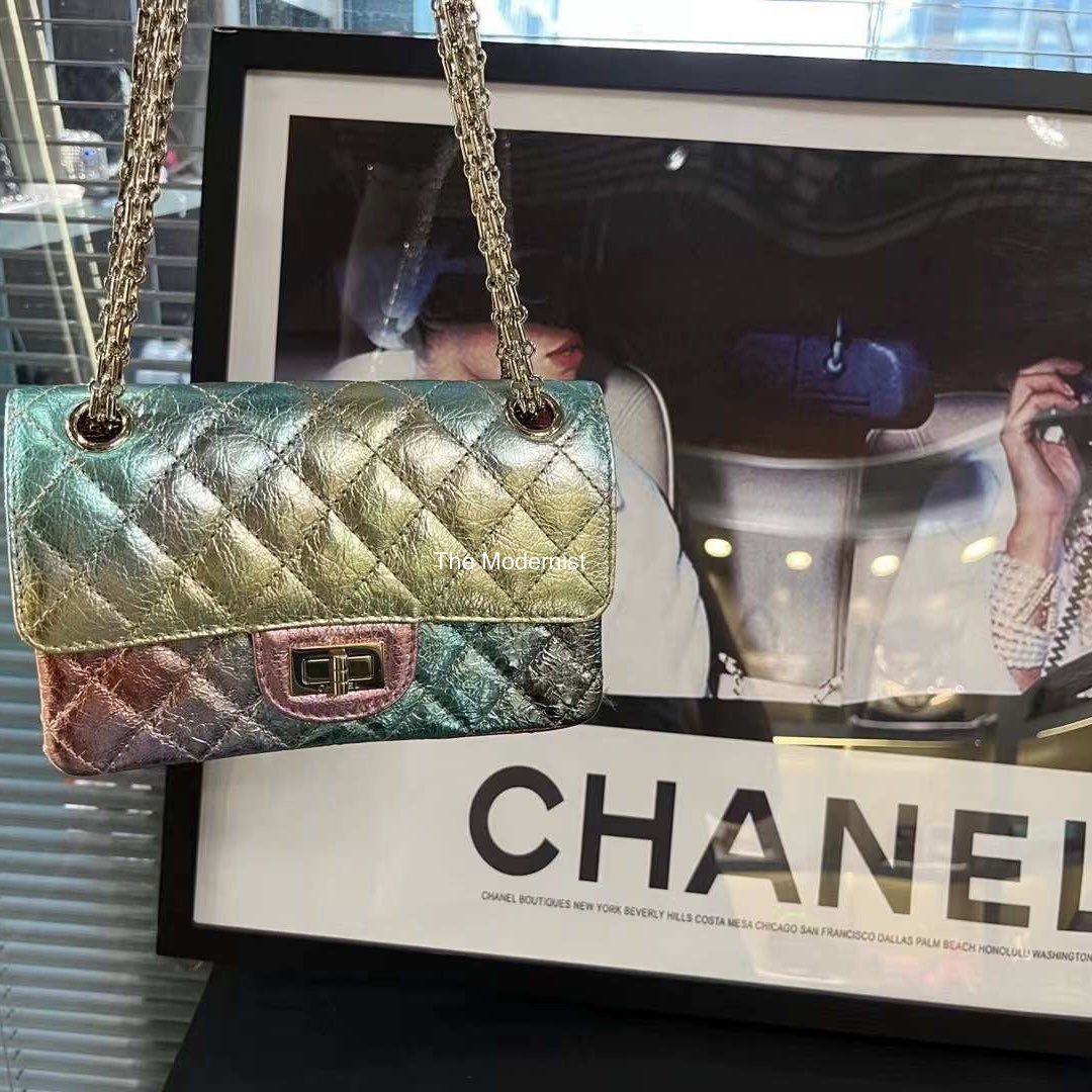 Authentic Chanel Mini 2.55 Reissue Rainbow Calfskin, Luxury, Bags ...