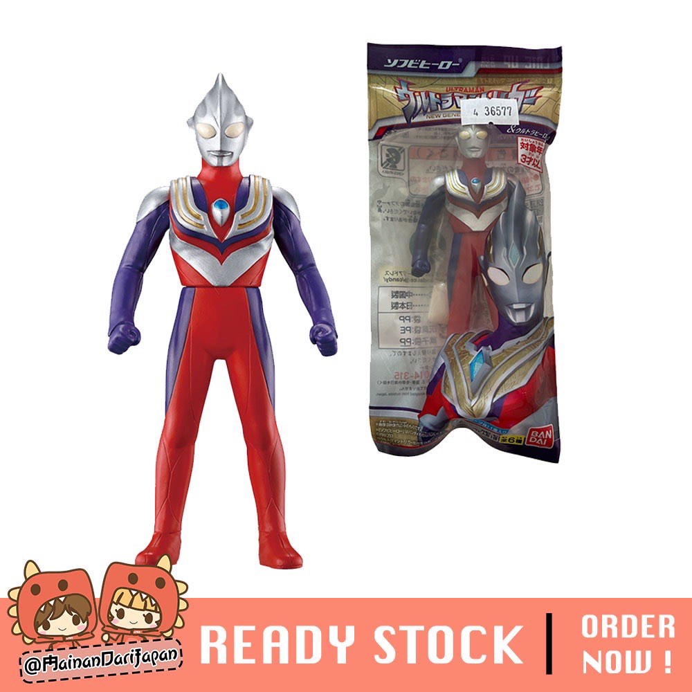Bandai Candy Toy Sofubi 10.5cm Ultraman Tiga (Multi Type) New, Hobbies ...