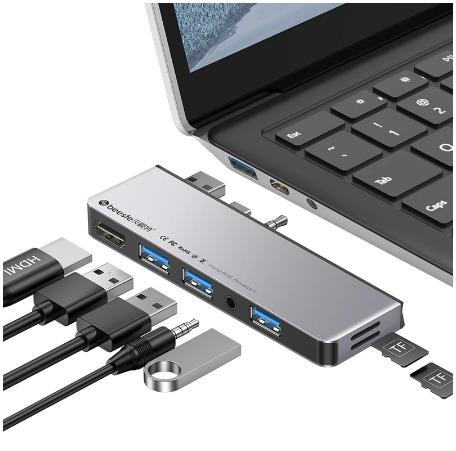 Beeste 3.5mm usb audio hub with TF card reader 7 ports 3 X USB 3.0 ...