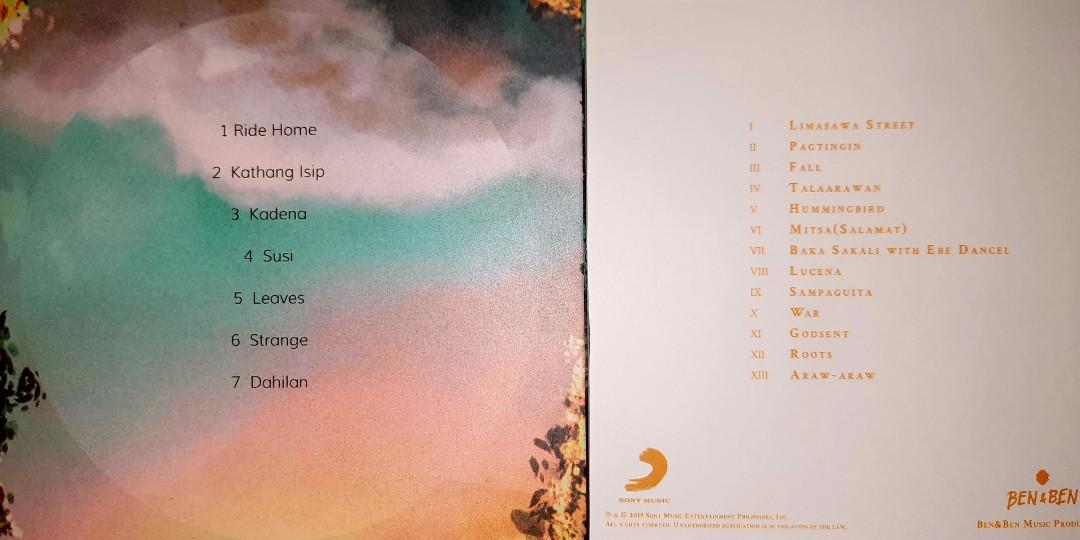 BEN&BEN ALBUMS LIMASAWA STREET & EP OPM RARE, Hobbies & Toys, Music ...