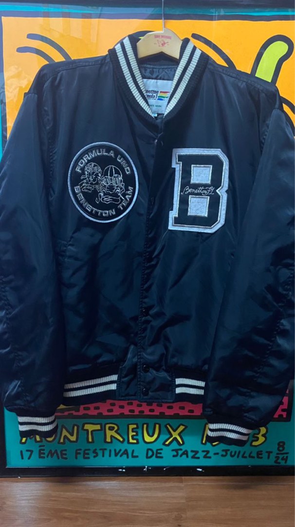 Benetton Team Formula One Varsity Jacket Vintage Vtg, Men's Fashion ...
