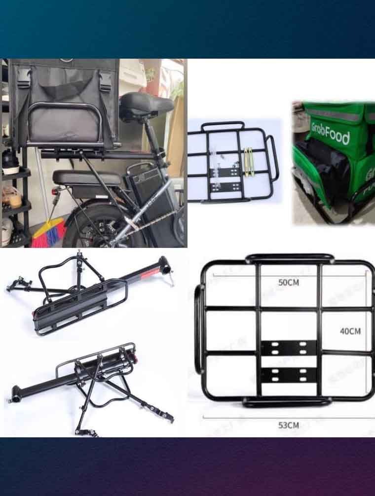 Bicycle Metal Rack Base Plate Fixie Eco Drive Zebra JiMove MC Mido ...