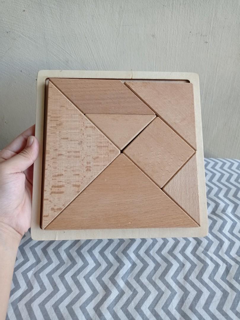 Big Wooden Tangram, Hobbies & Toys, Toys & Games on Carousell