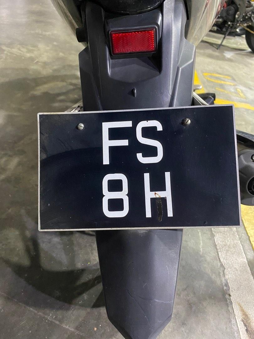 Bike Motorcycle Number Plate / Vehicle Registration Number (VRN ...