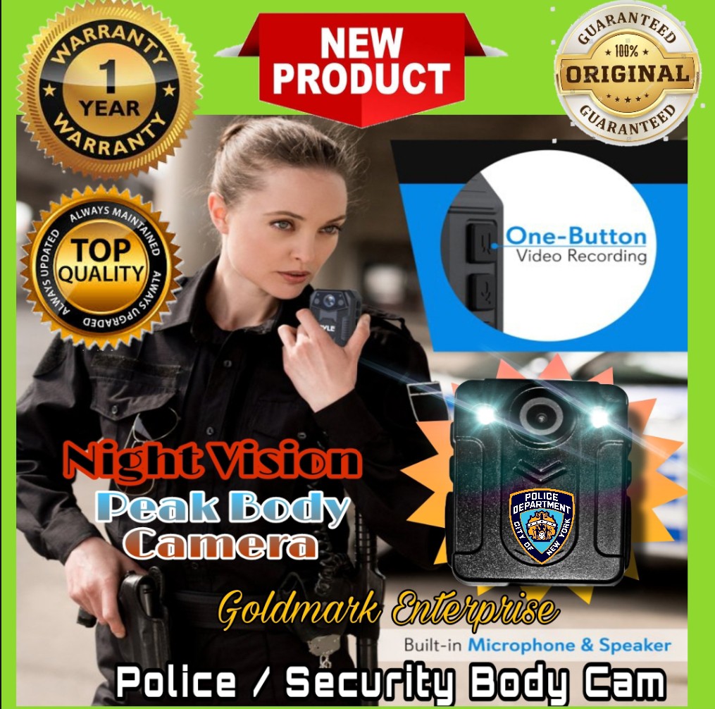 Body Camera For Police / Security Guard High Quality with Night Vision ...