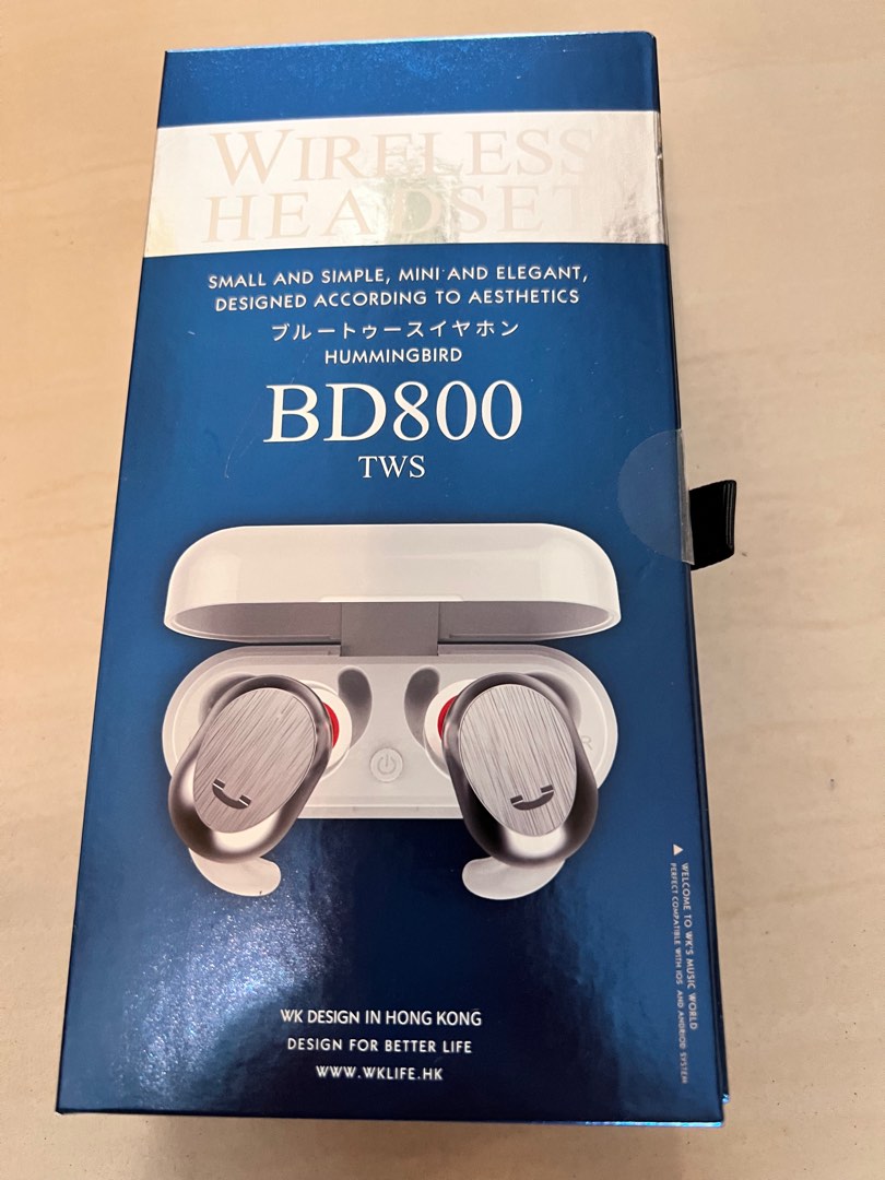 Brand New WK BD800 Wireless Headset, Audio, Earphones on Carousell