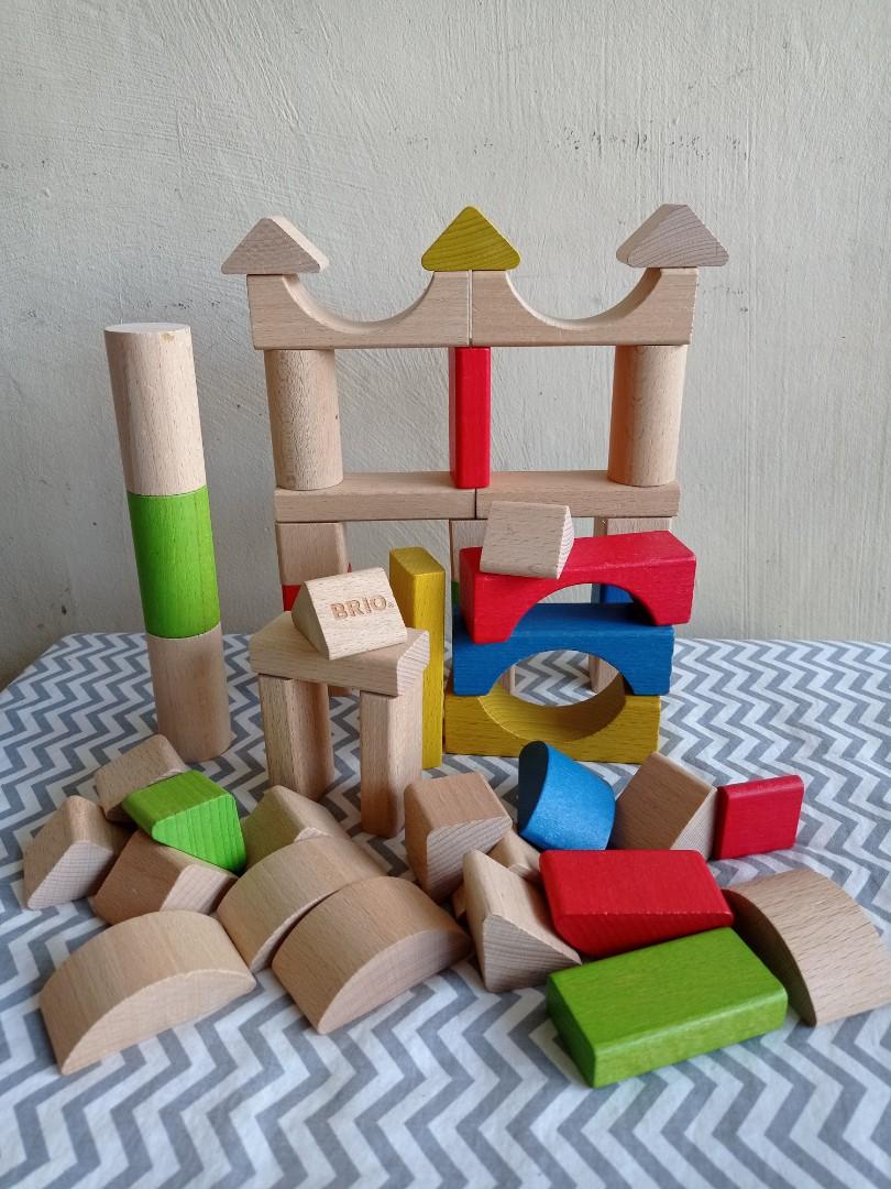 Brio Wooden Building Blocks, Hobbies & Toys, Toys & Games on Carousell