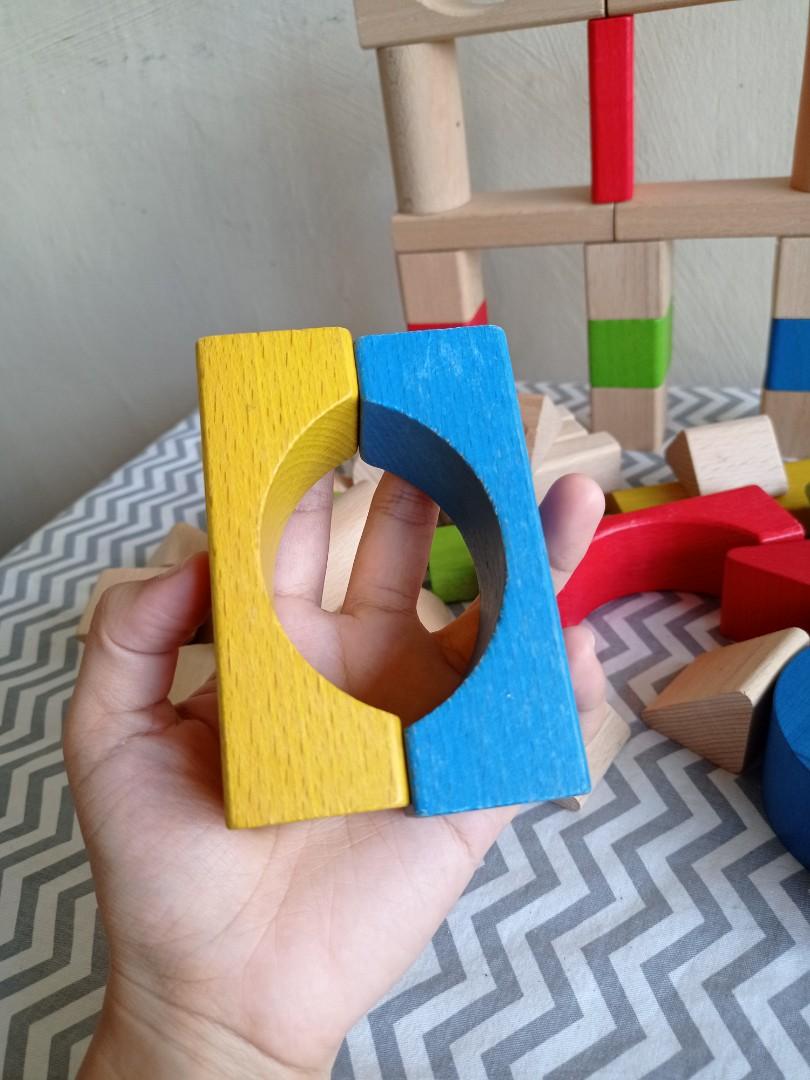 Brio Wooden Building Blocks, Hobbies & Toys, Toys & Games on Carousell