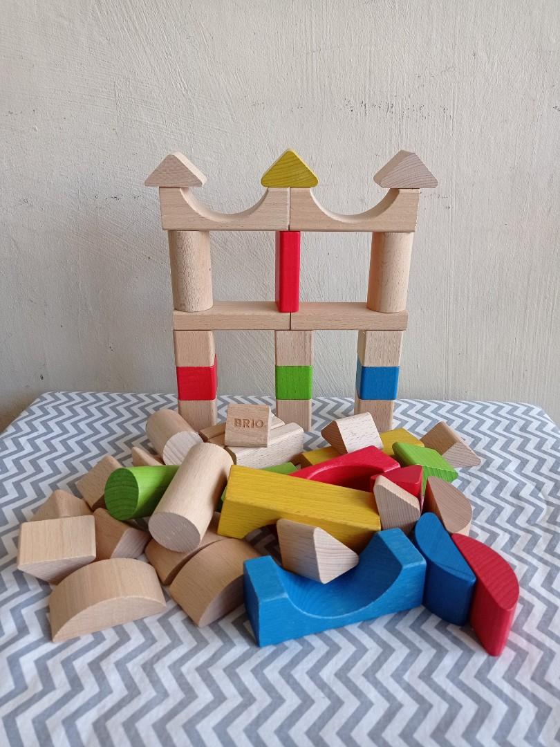 Brio Wooden Building Blocks, Hobbies & Toys, Toys & Games on Carousell
