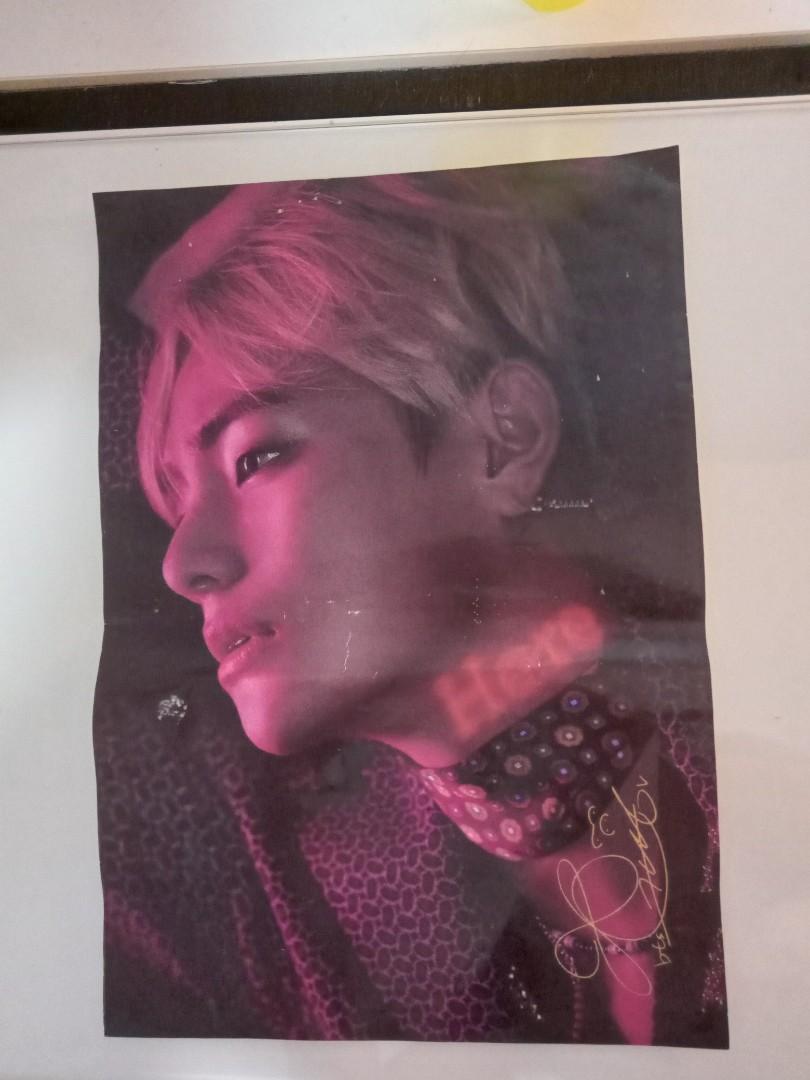 BTS V poster, Hobbies & Toys, Memorabilia & Collectibles, Fan ...