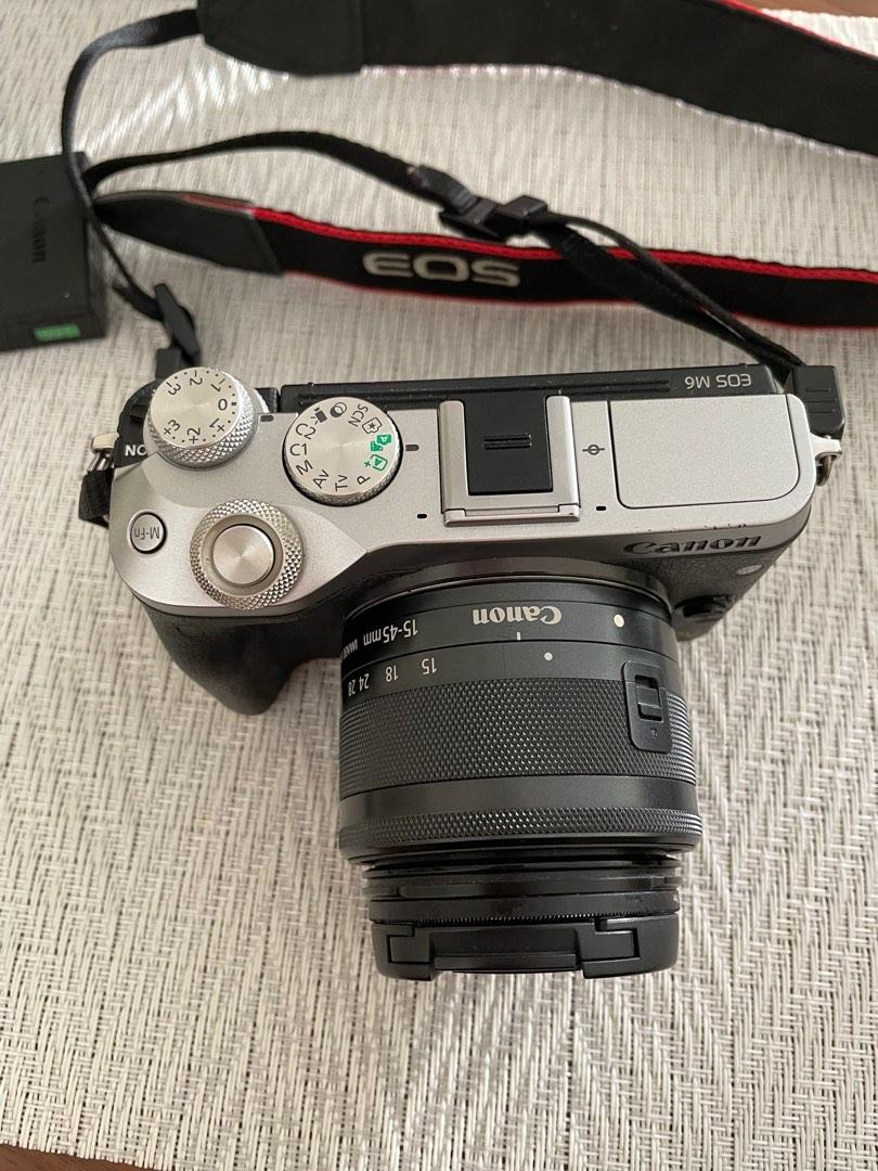 Canon EOS M6 Mirrorless DSLR Camera Body with EF-M 15-45mm lens kit ...