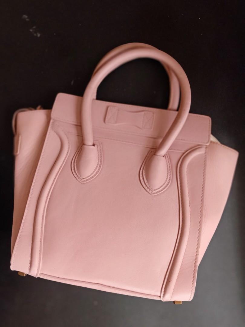 Celine Nano Luggage Medium in Calfskin, Barang Mewah, Tas & Dompet di Carousell