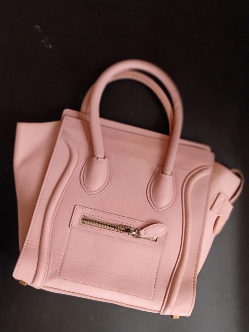 Celine Nano Luggage Medium in Calfskin, Barang Mewah, Tas & Dompet di Carousell