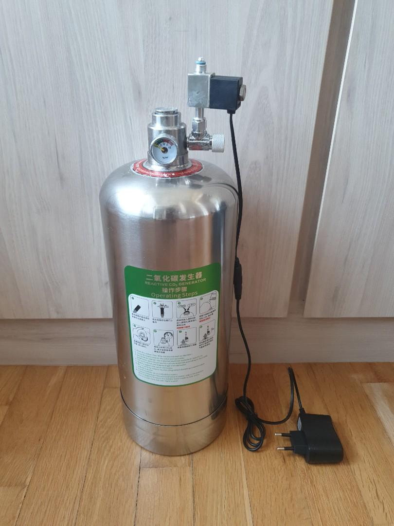 Co2 canister (2 litre+) with CO2 drop checker, CO2 diffuser and bubble ...