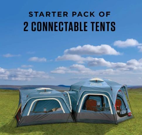 Coleman 6-Person & 3-Person Connectable Tent Bundle, Sports Equipment ...