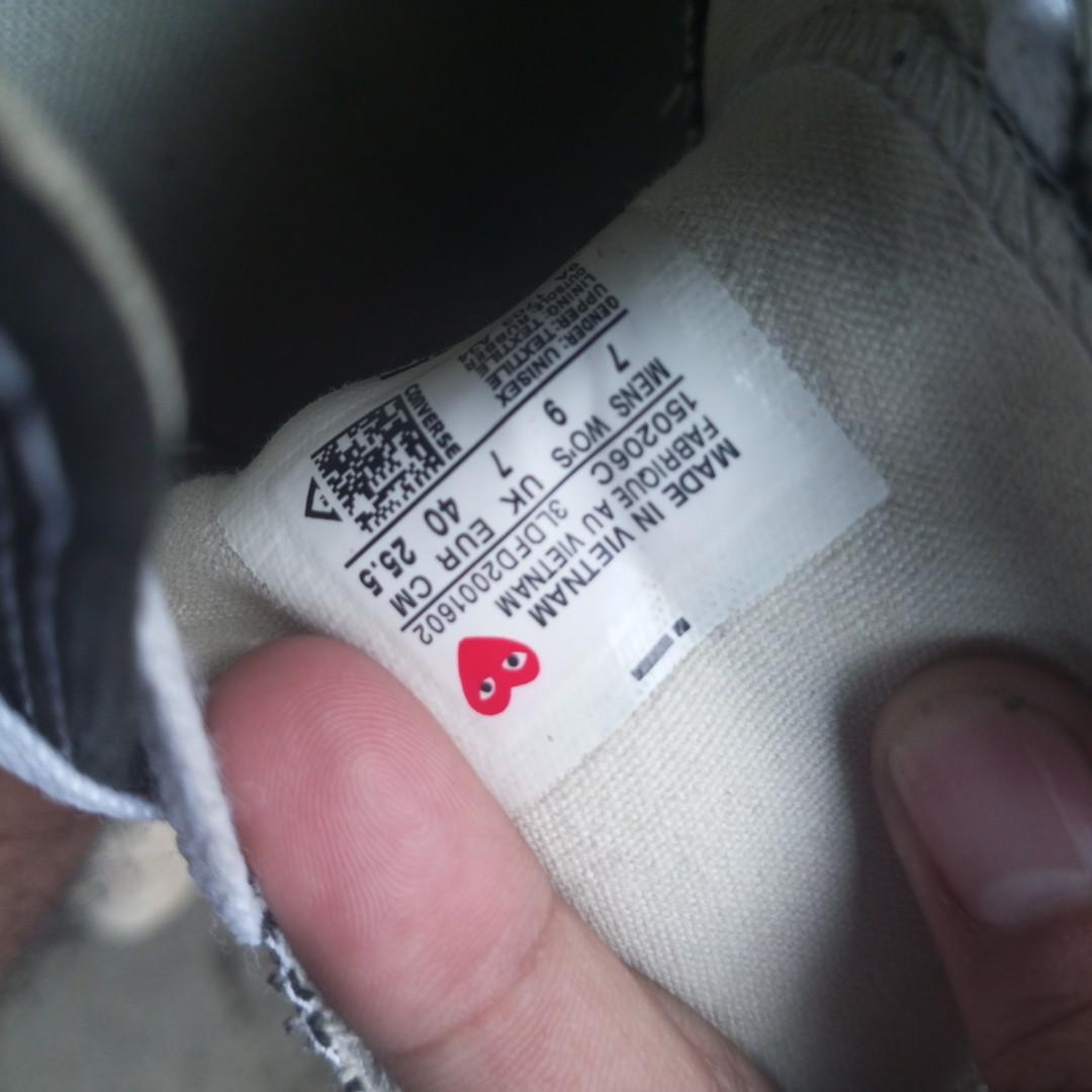Converse x Cdg, Men's Fashion, Footwear, Sneakers on Carousell